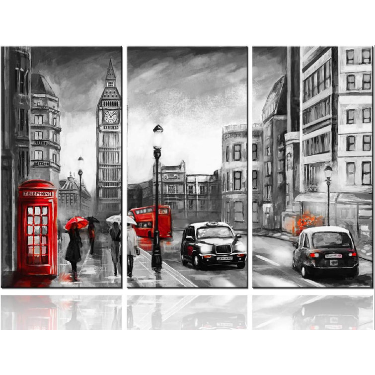 Latitude Run® 3 Piece Wrapped Canvas Painting | Wayfair